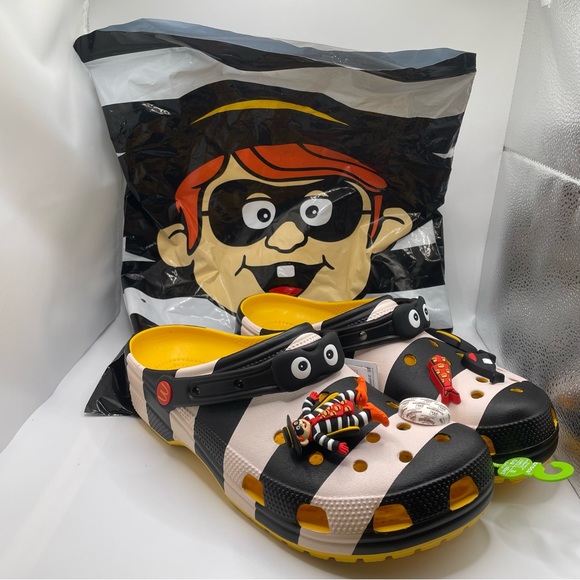 CROCS | Shoes | Crocs X Mcdonalds Hamburglar Clog Mens Women 12 ...